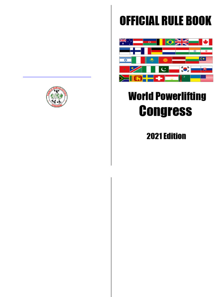 World Powerlifting Congress Rule Book | PDF | Weight Training