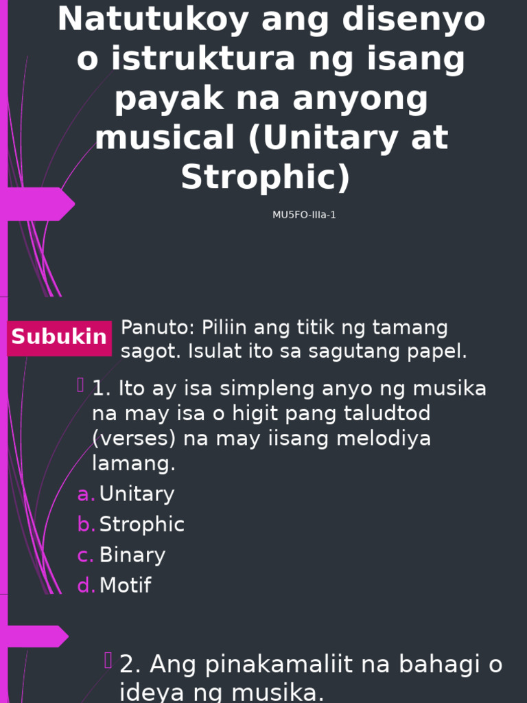 1natutukoy Ang Disenyo o Istruktura NG Isang Payak | PDF