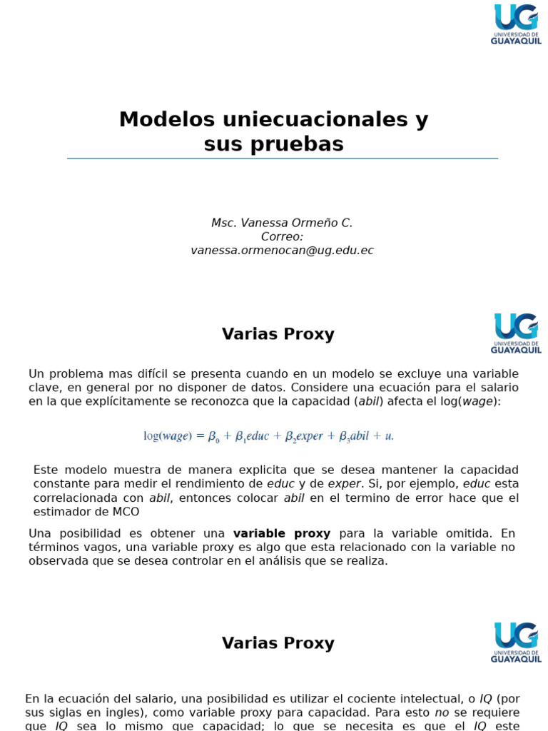 Variables Proxy | PDF