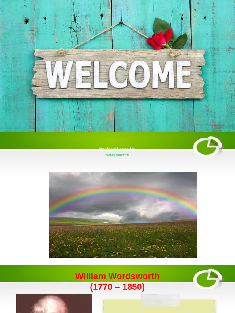 Analysis of Wordsworth's "My Heart Leaps Up" | PDF | William Wordsworth ...