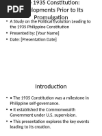 1935 Philippine Constitution | PDF