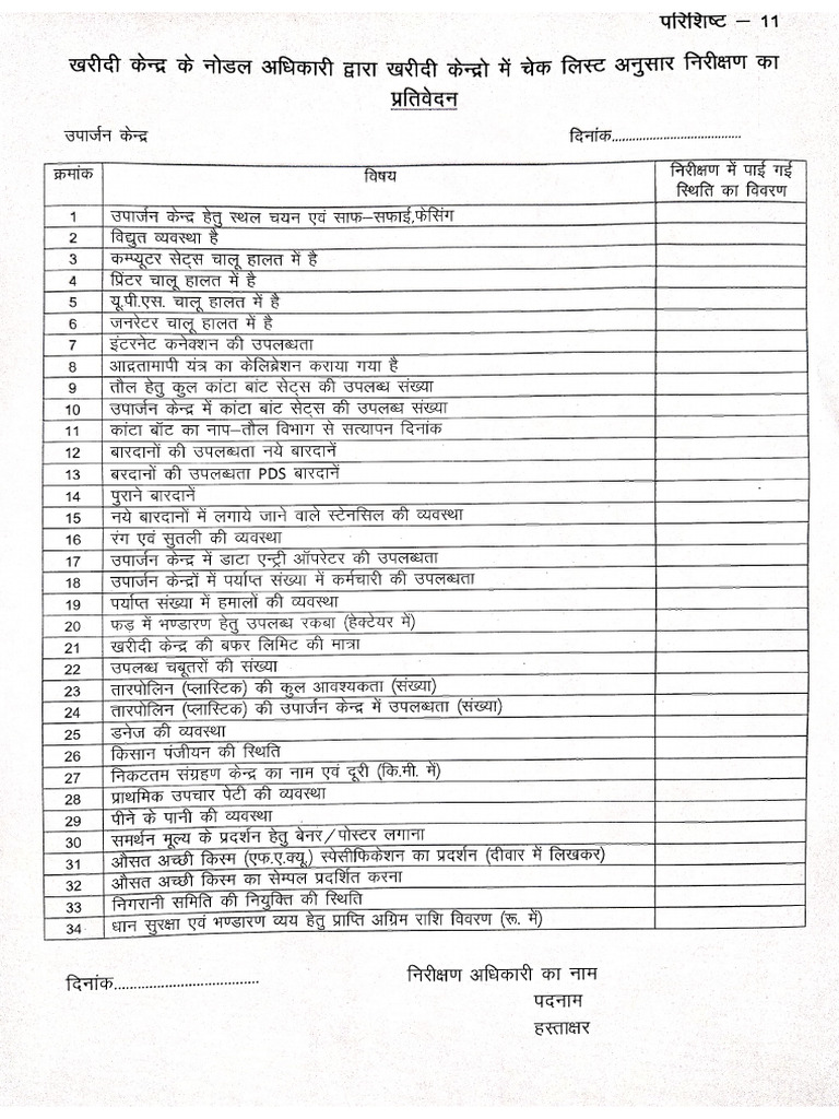 Check List | PDF