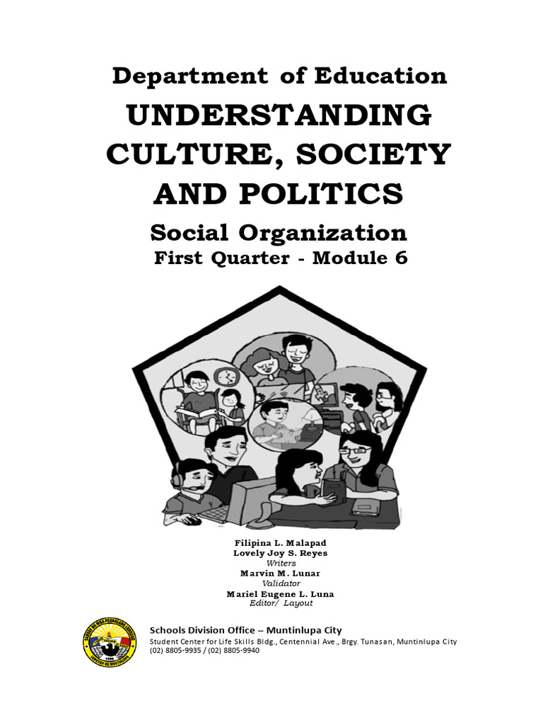 SHS UCSP Q1 W7 SocialOrganization | PDF | Social Group | Psychology