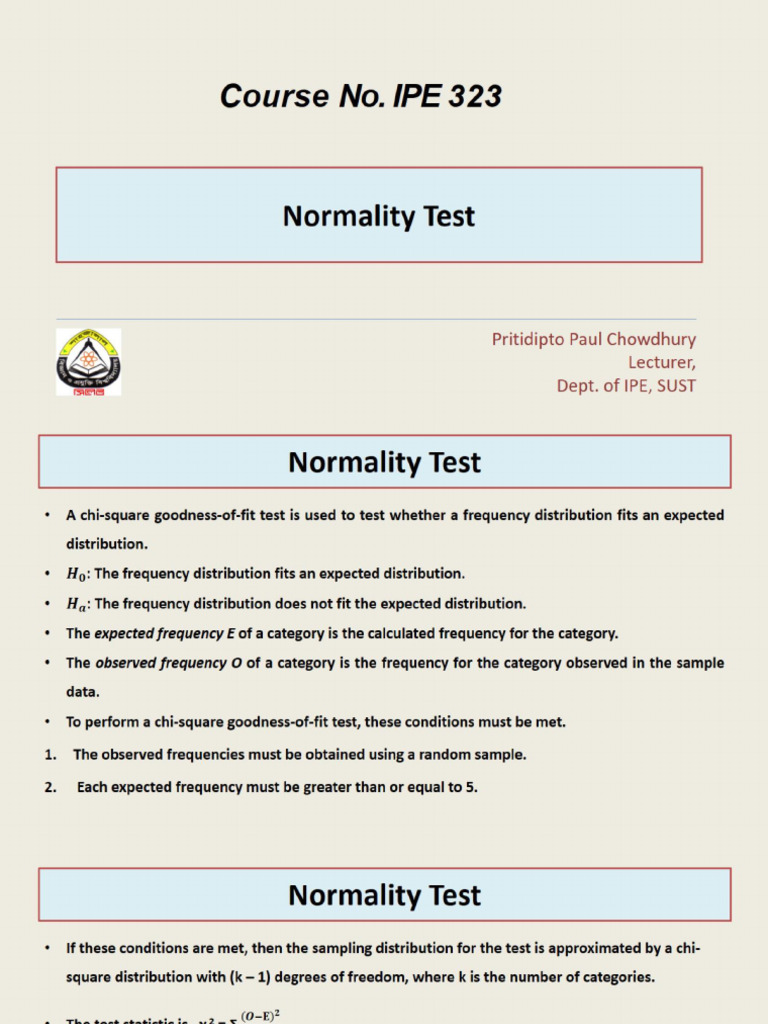 Normality Testing | PDF
