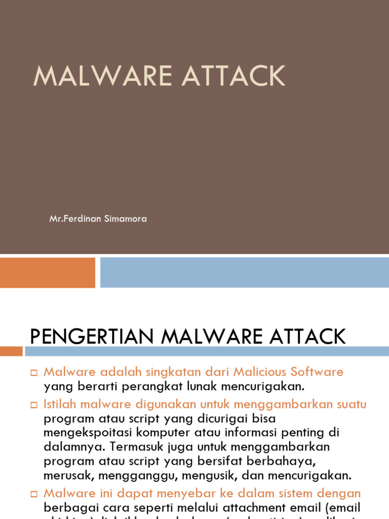Pengertian dan Jenis Malware | PDF