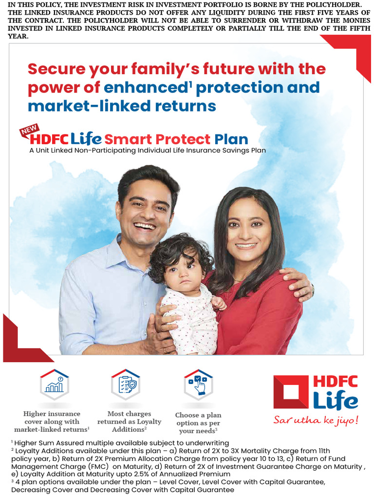 HDFC Life Smart Protect Plan Overview | PDF | Insurance | Present Value