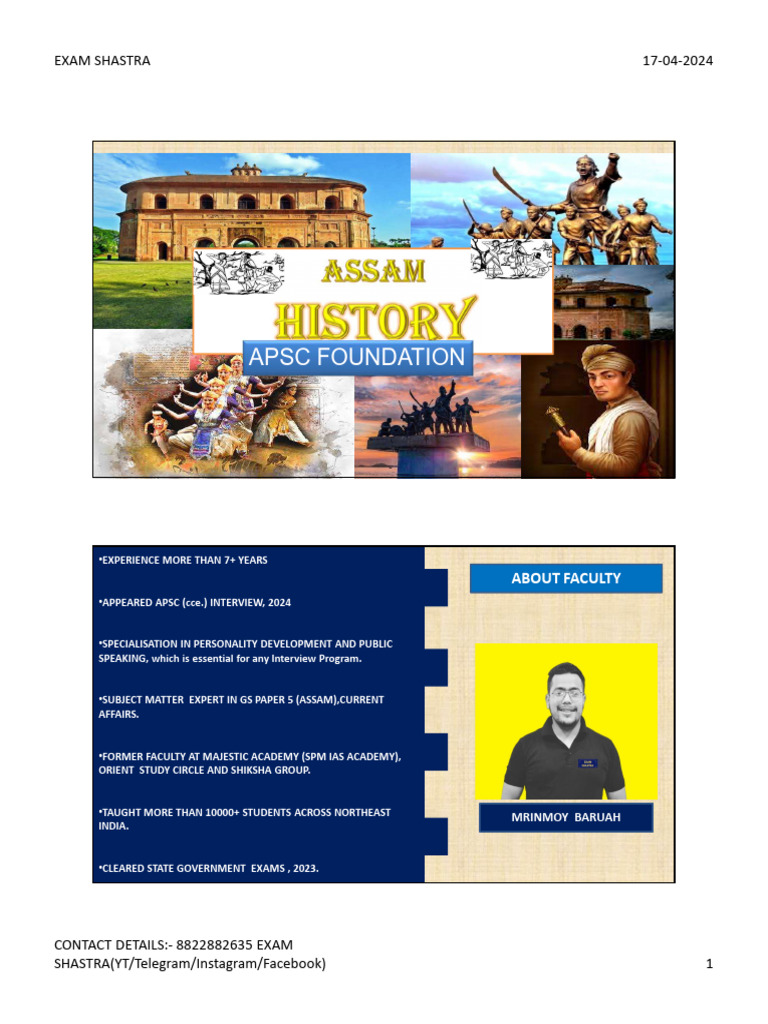 Ancient Kings of Assam History | PDF
