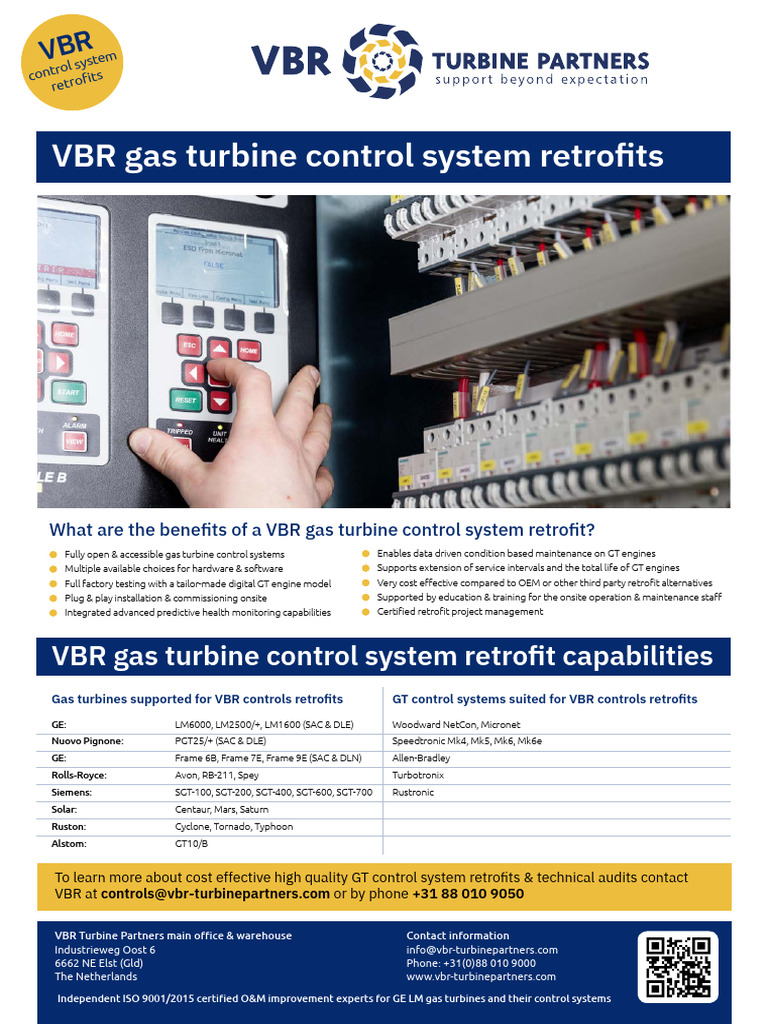 VBR Gas Turbine Control System Retrofits V5 WEB | PDF