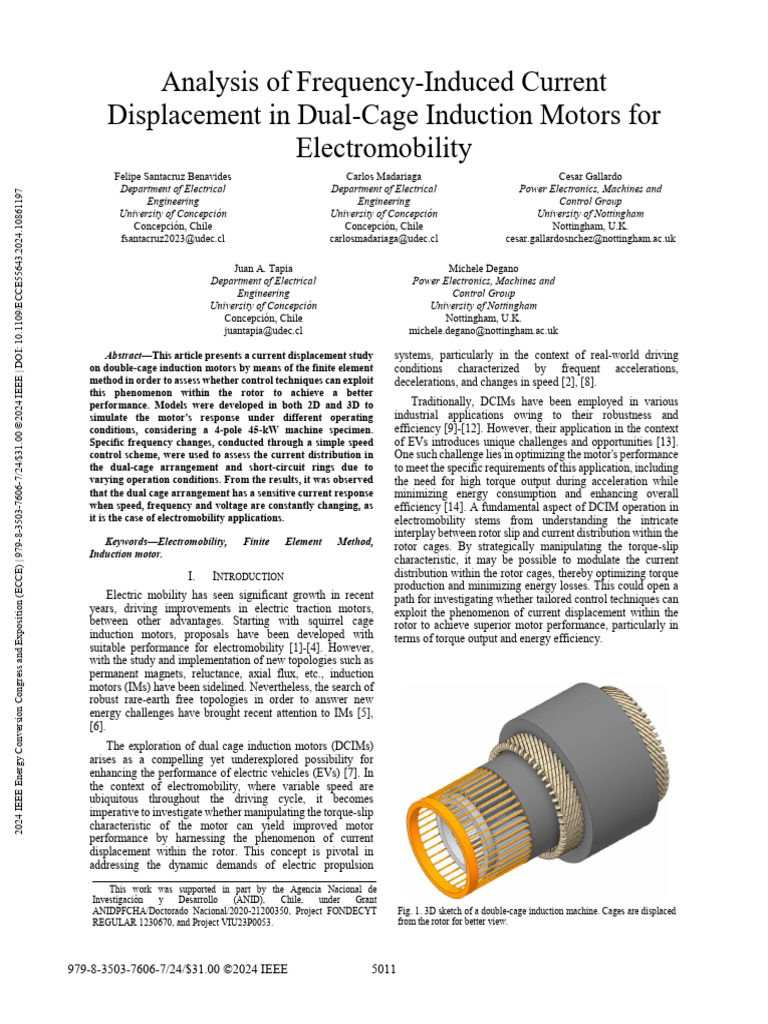 Analysis of Frequency-Induced Current Displacement in Dual-Cage ...