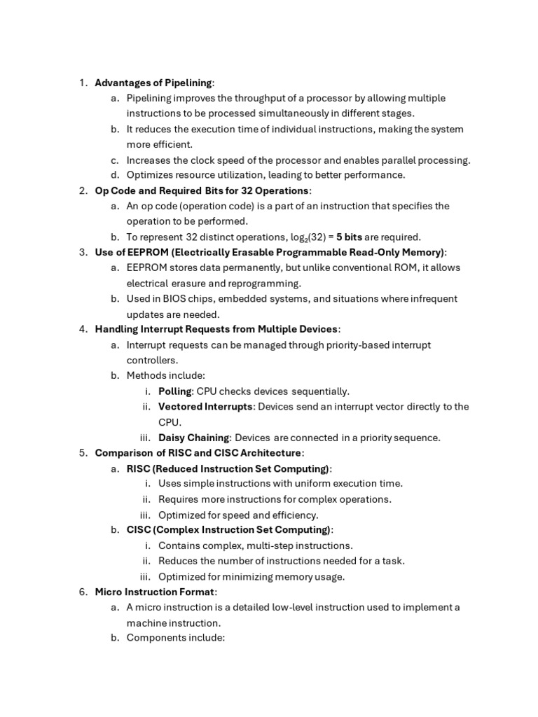 Computer Organisation and Architecture PYQ | PDF | Central Processing ...