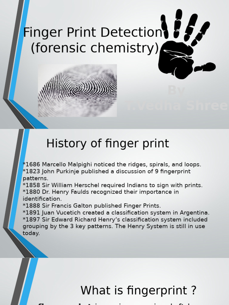Finger Print Detection | PDF | Fingerprint | Security Technology