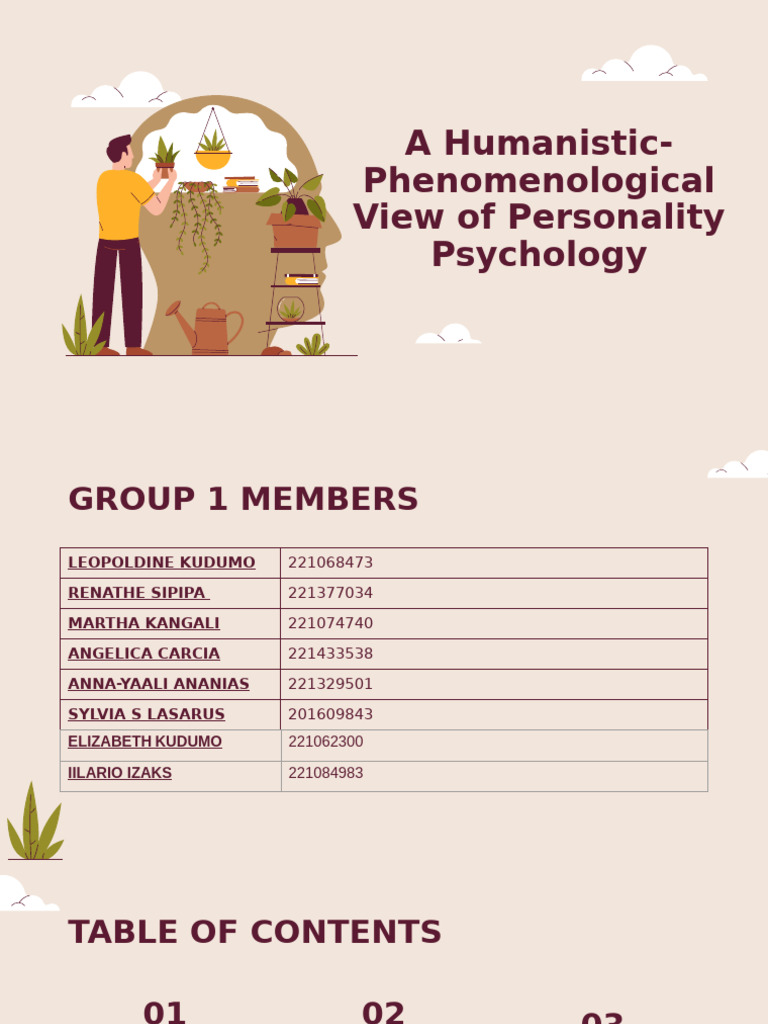 Ad Personality - Group 1 Presentation | PDF | Humanistic Psychology | Self Actualization