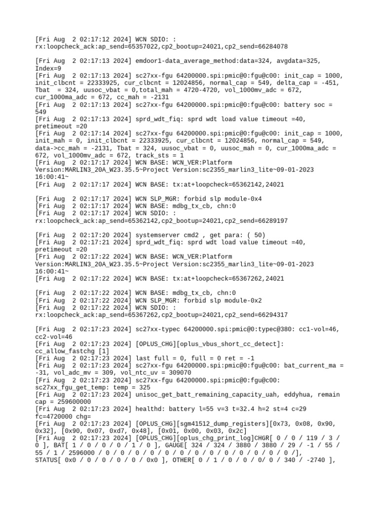 Standby Kernel Log 2024 0802 031117 | PDF
