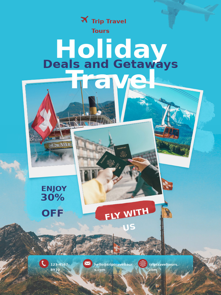 Holiday Travel Deals and Getaways Flyer | PDF