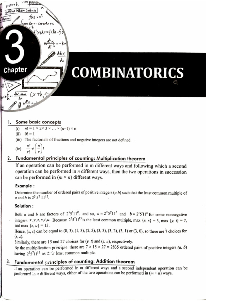 Combination and Permutation | PDF