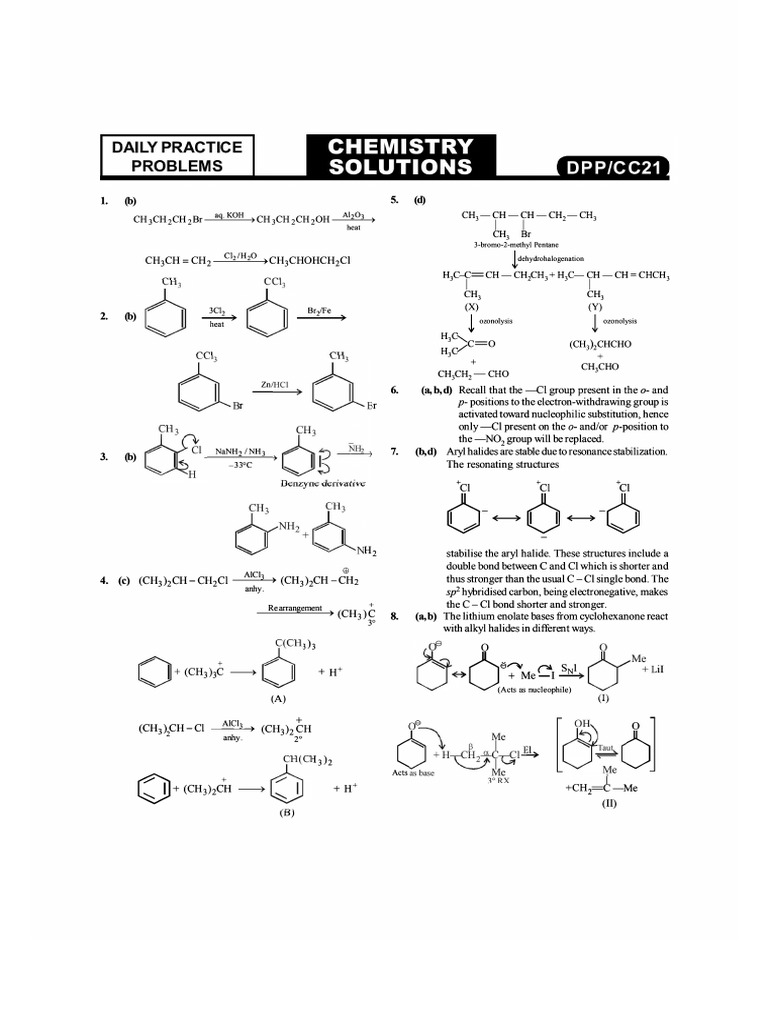 DPP Haloalkanes Ans C12 | PDF