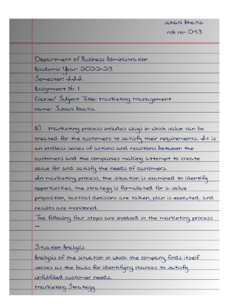 Suhani Bhatia 3A MM | PDF