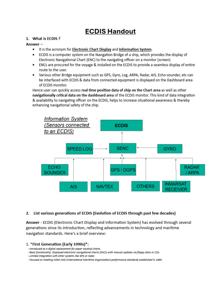ECDIS Handout | PDF | Computing