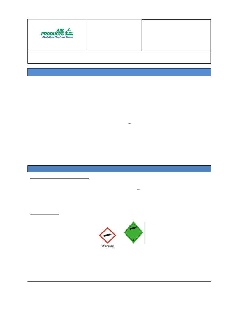 Op 06 Com Sds 01 F 07 Msds Argon Cylinder | PDF | Dangerous Goods | Gases
