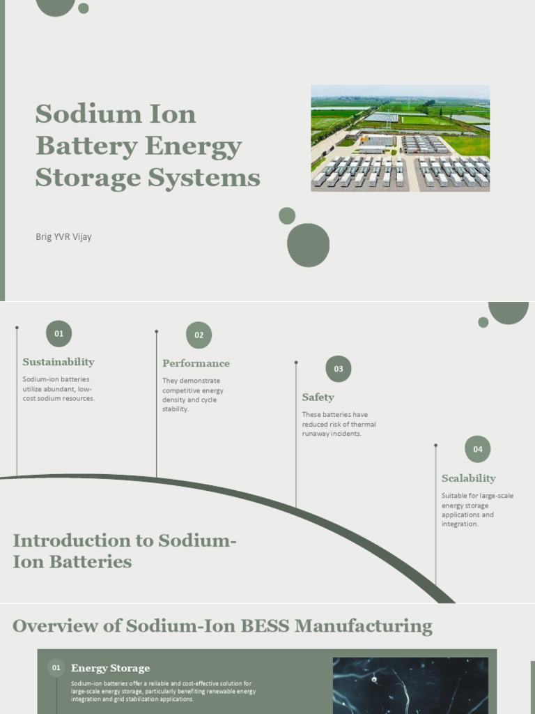 Sodium-Ion Battery Storage Overview | PDF | Lithium Ion Battery | Electrode