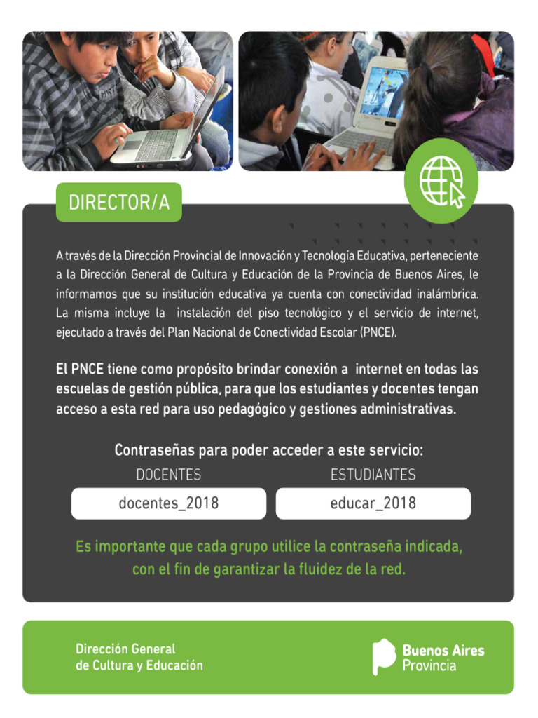 01 Comunicado Conectividad PBA (PNCE) | PDF