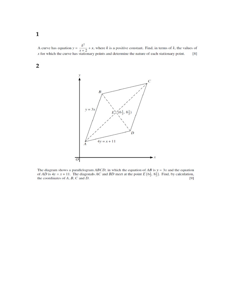 Compilation of Difficult As Math Questions | PDF