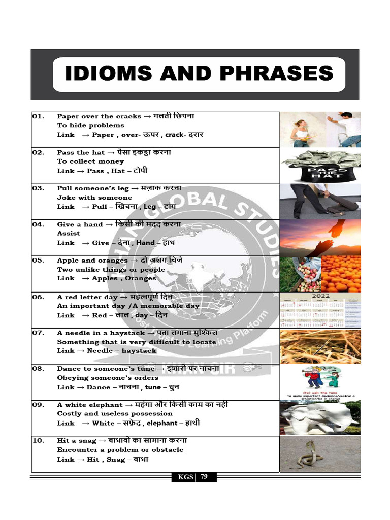 Idioms and Phrases | PDF