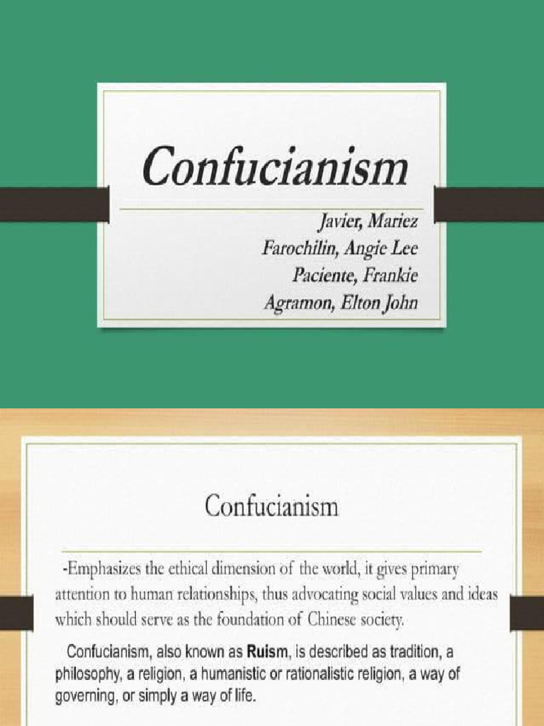 Confucianism | PDF
