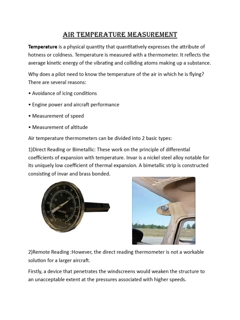 AIR TEMPERATURE MEASUREMENT 2 | PDF | Heat | Temperature
