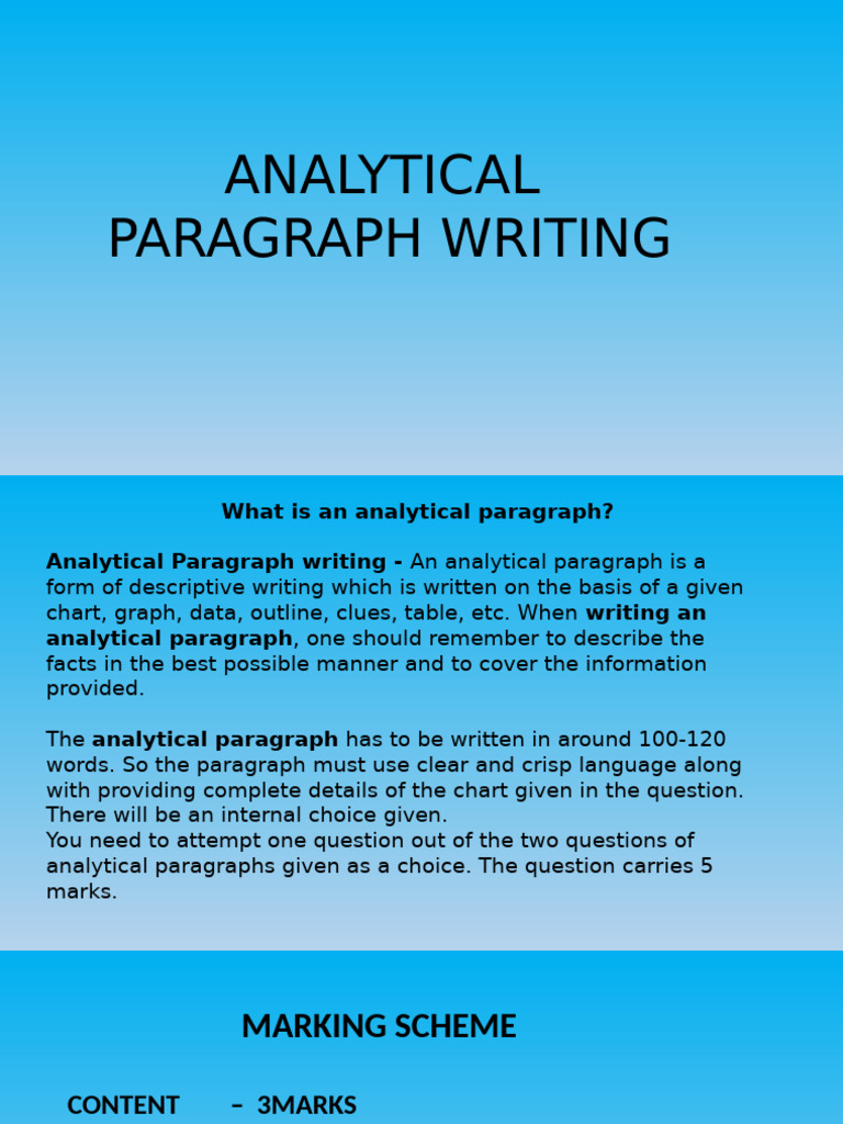 Analytical Paragraph | PDF | Chart | Adolescence