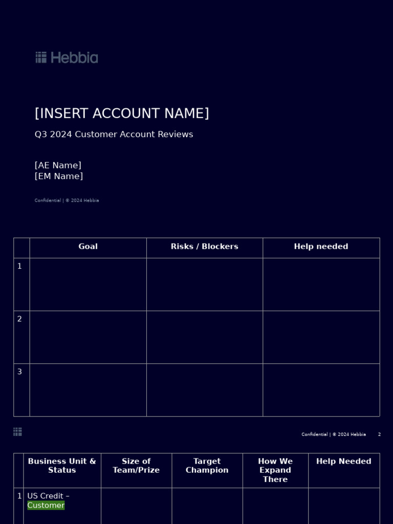 (MAKE A COPY) Account Review Template | PDF