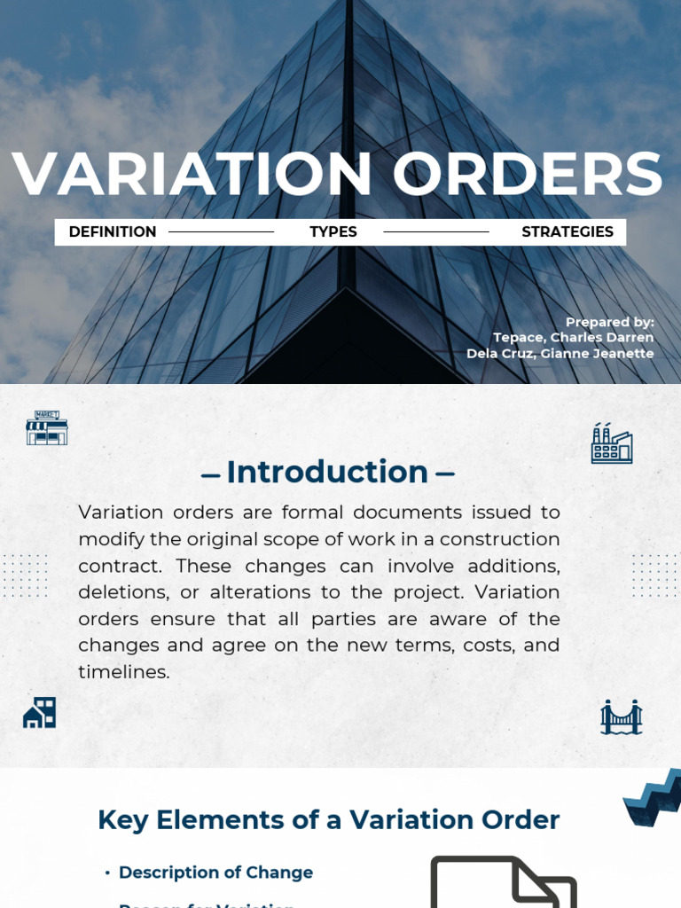 MSCM 601 MOD3 Variation Orders | PDF | Business
