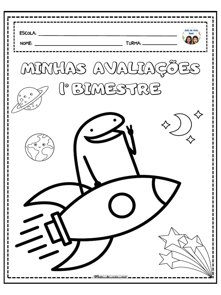 CAPAS DE PROVA 1° BIMESTRE E 1° TRIMESTRE fLORK ESPAÇO-2 | PDF