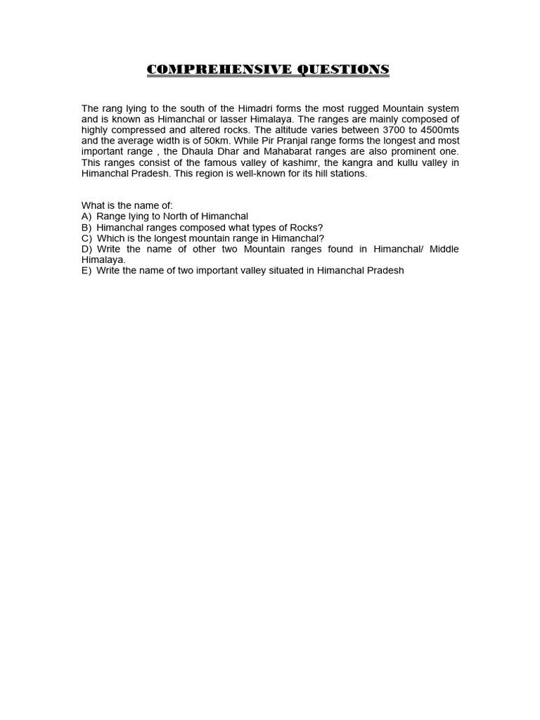 Practice Question | PDF