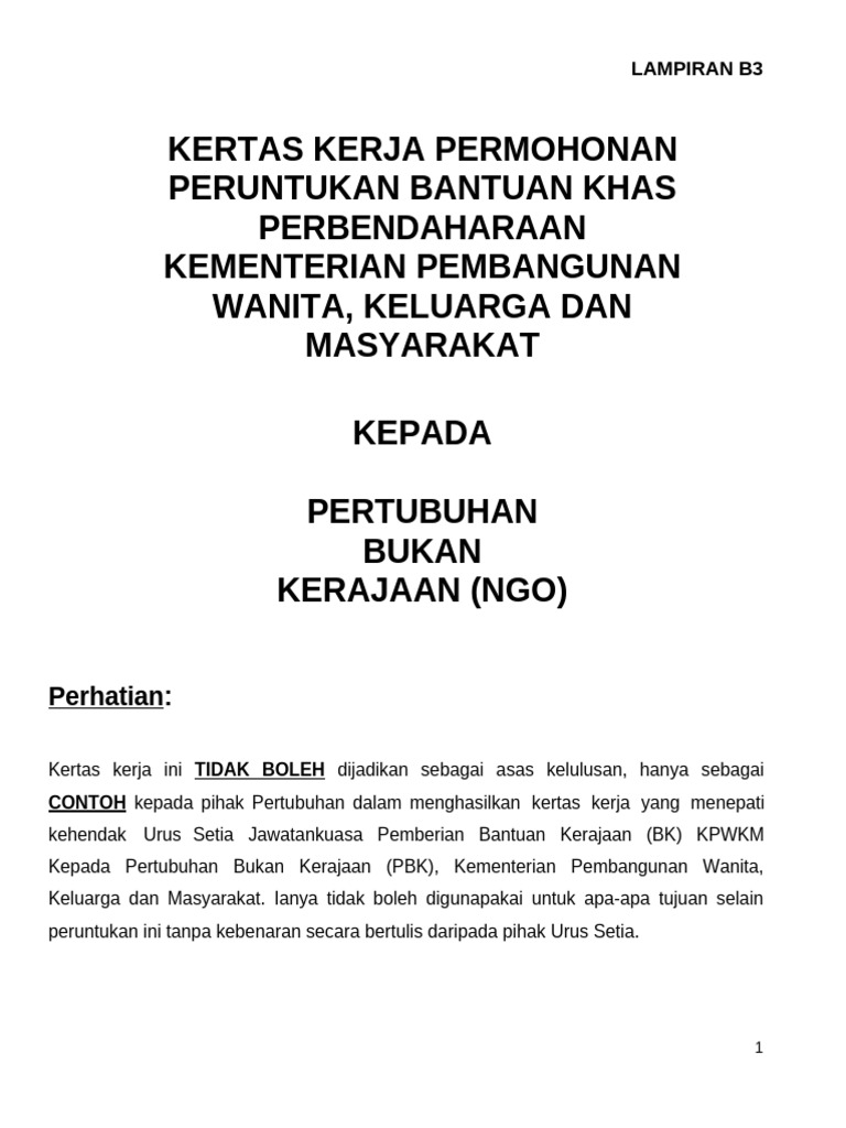 Format Kertas Kerja | PDF