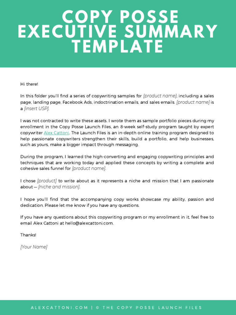 Copywriting Samples from Launch Files | PDF
