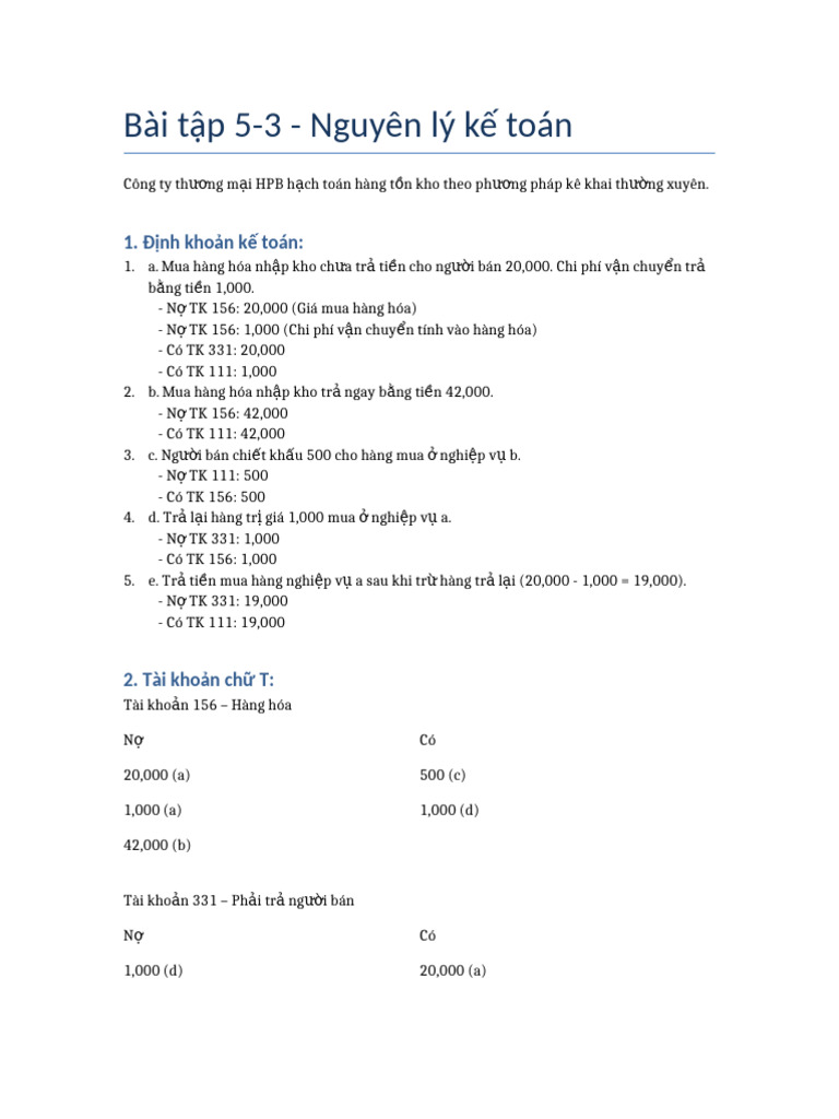BT5-3 HPB Tai Khoan | PDF