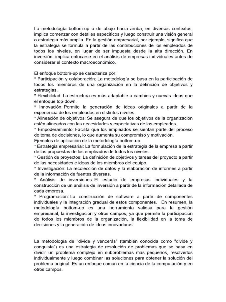 La Metodología | PDF | Programación de computadoras | Ciencias de la Computación