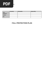 Fall Prevention Plan | PDF | Scaffolding | Safety