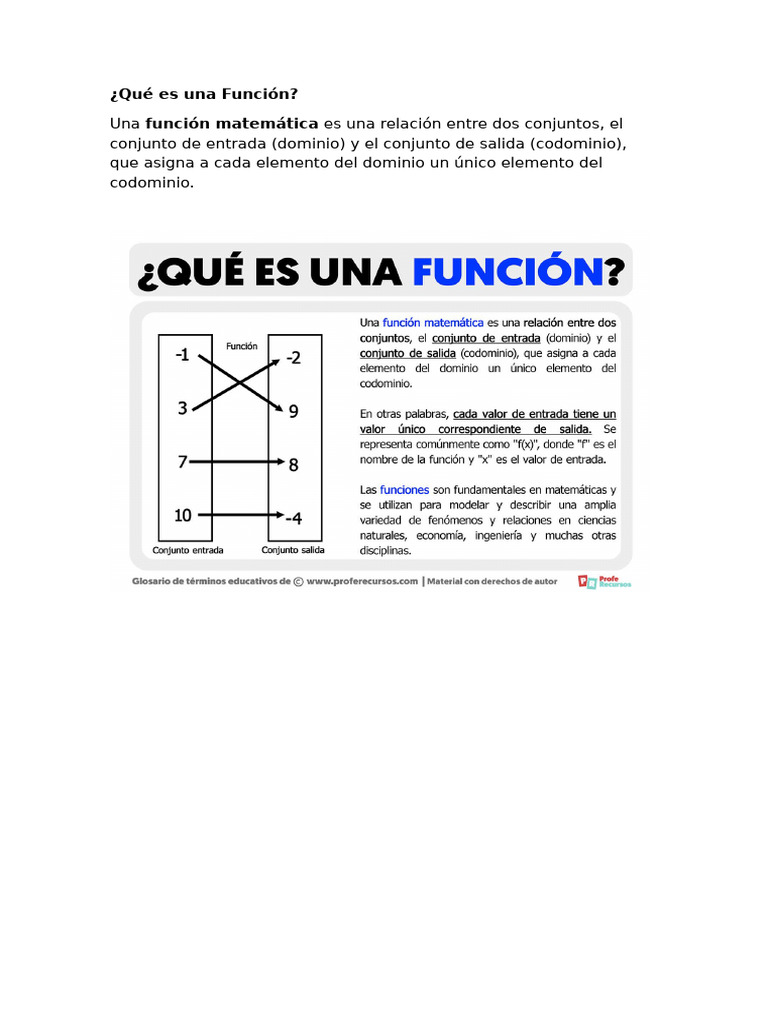 Qué Es Una Función | PDF