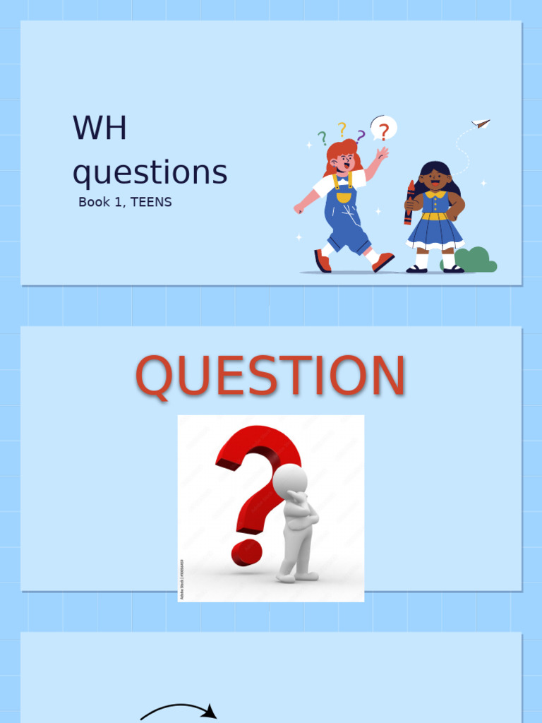WH Questions for Teens | PDF