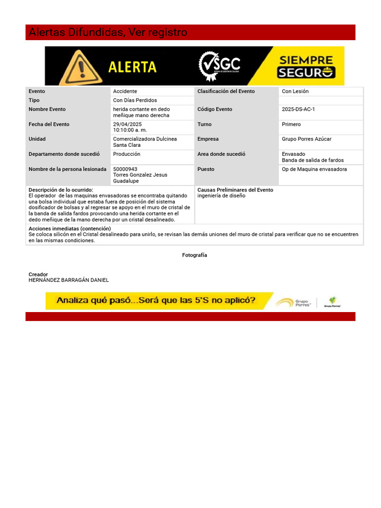 Alertas Difundidas | PDF