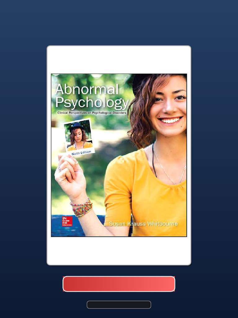 Get Test Bank For Abnormal Psychology Clinical Perspectives On ...