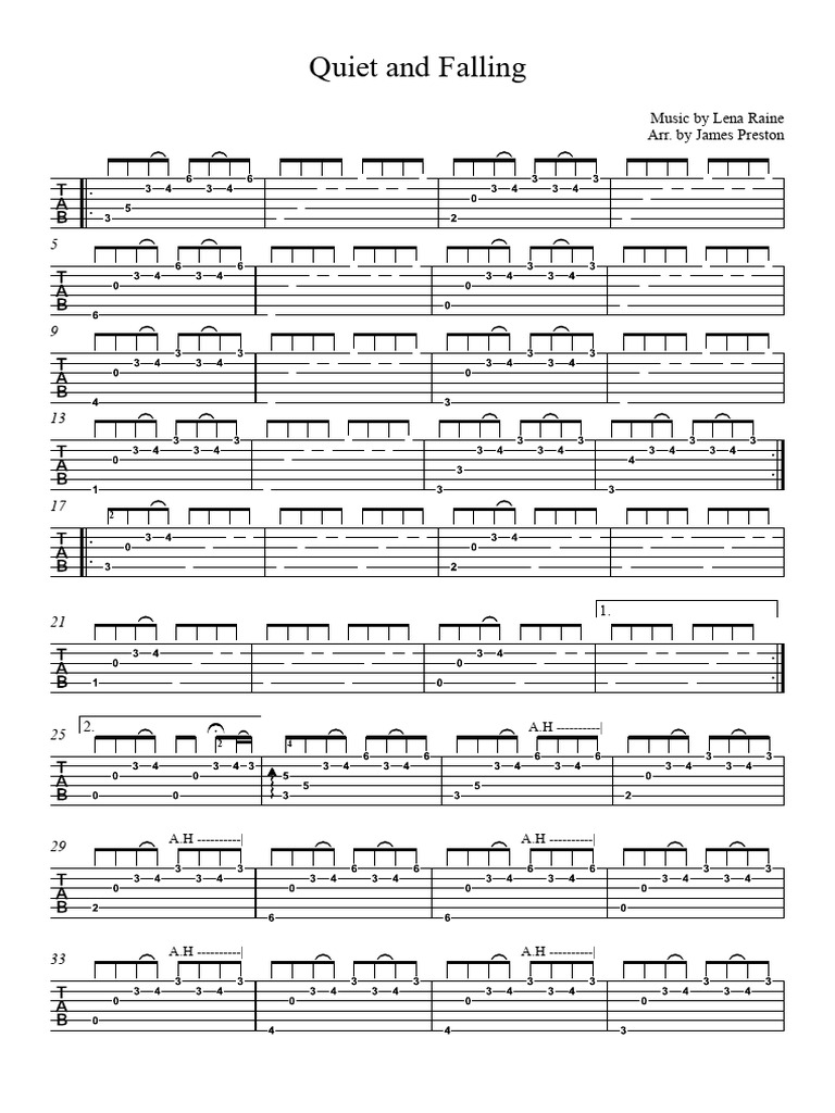 Quiet and Falling | PDF