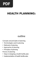 Steps in Health Planning Process | PDF | Goal | Health Care