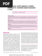 PSI/PORT Score for Pneumonia Risk | PDF | Pneumonia | Heart Failure