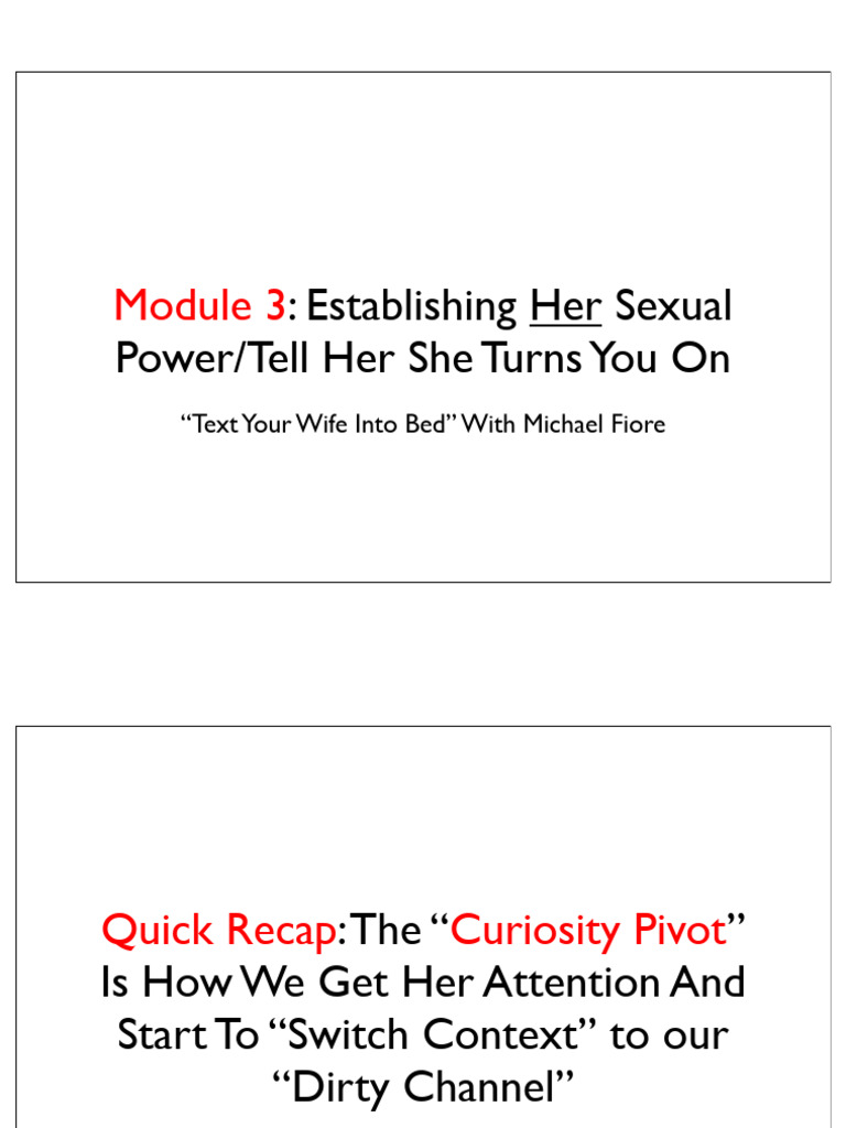 TYWIB Module3 Asserting Her Sexual Power | PDF