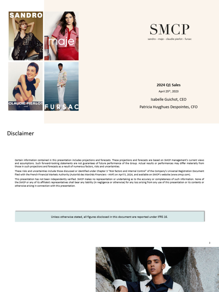 SMCP q1 2024 Sales Presentation QRZSRK 1 | PDF | Investing | Supply Chain