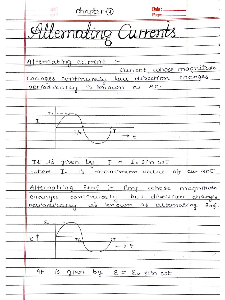 Alternating Current Pdf