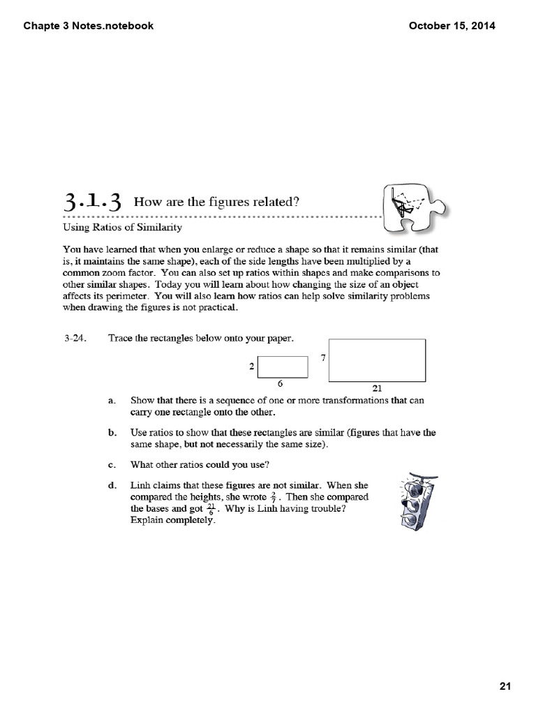CPM Algebra1 Chapter 3 Notes 21 | PDF